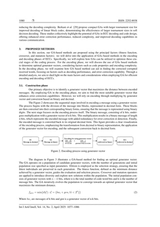 Newfamily of error-correcting codes based on genetic algorithms | PDF