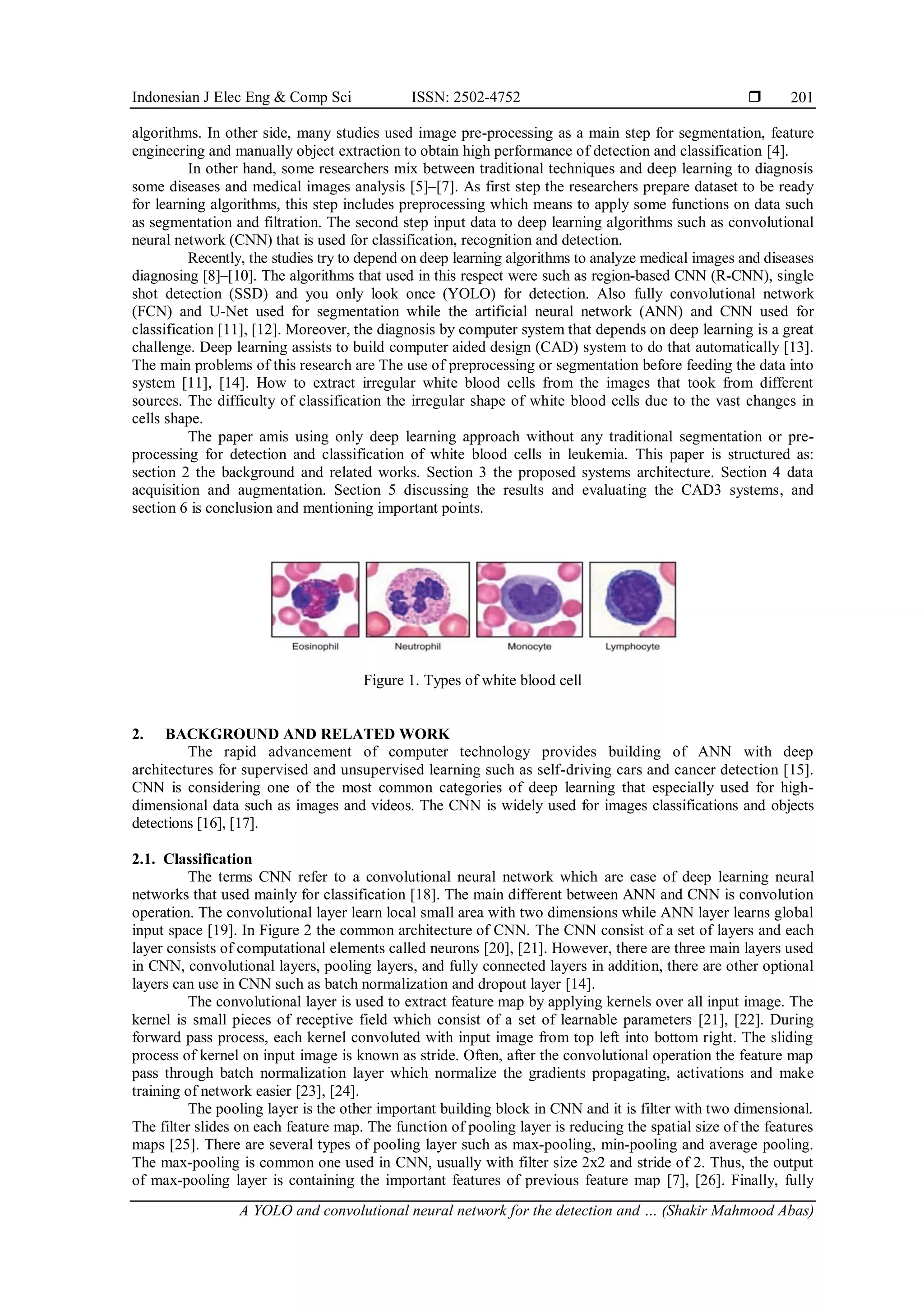 A Yolo And Convolutional Neural Network For The Detection And