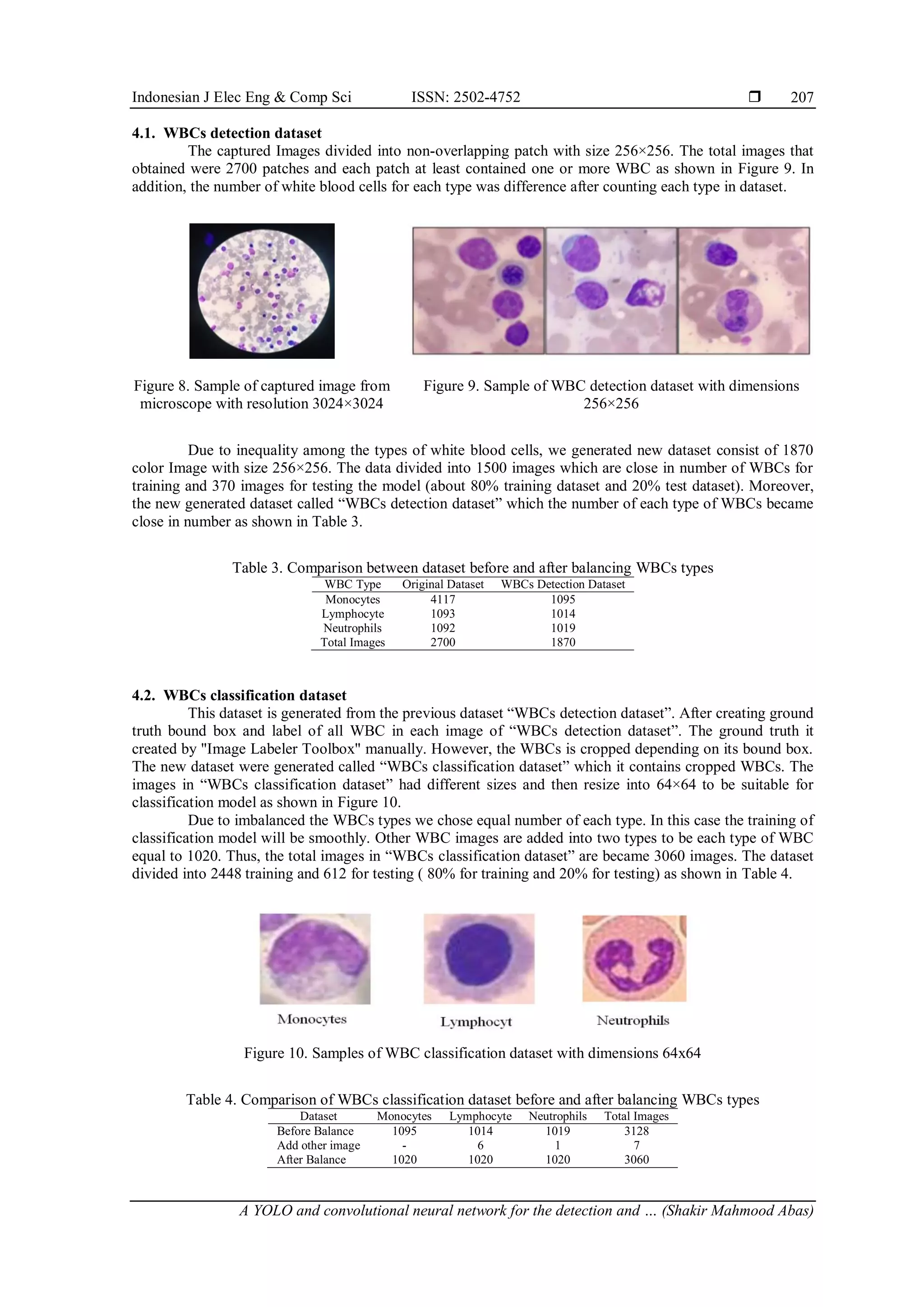 A Yolo And Convolutional Neural Network For The Detection And Classification Of Leukocytes In
