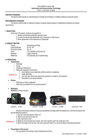 Peripherals and Ports | DOCX