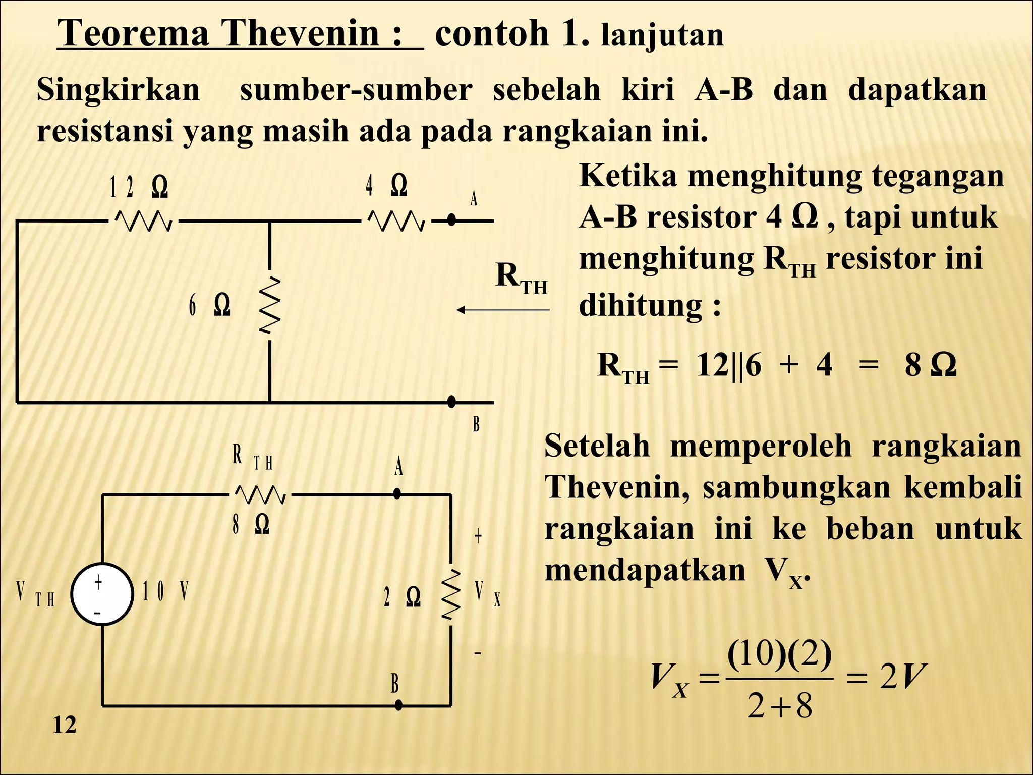 RL - Thevenin and Norton Theorems | PPT