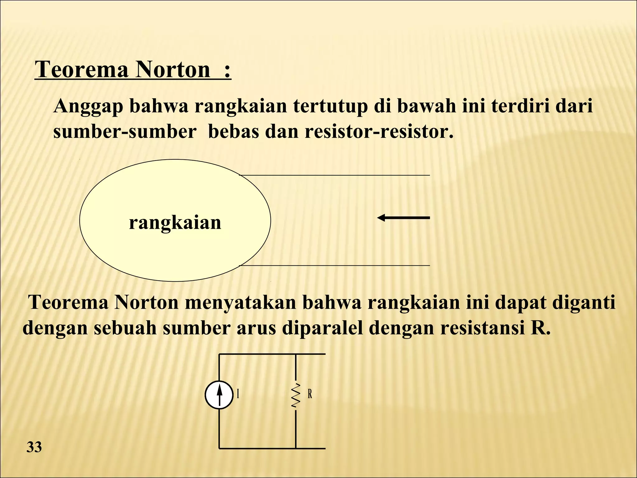 RL - Thevenin and Norton Theorems | PPT
