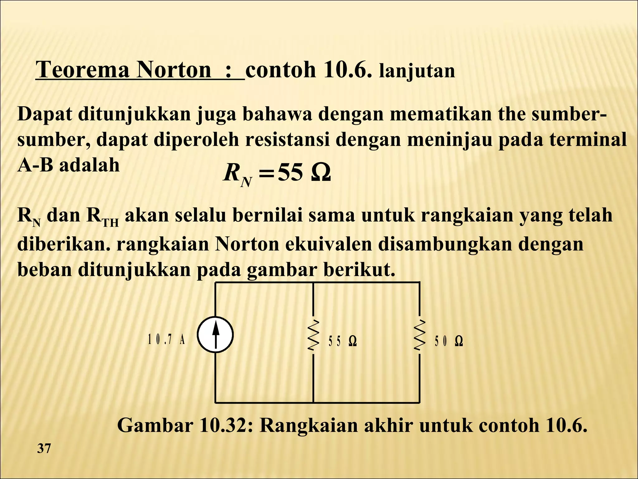 RL - Thevenin and Norton Theorems | PPT