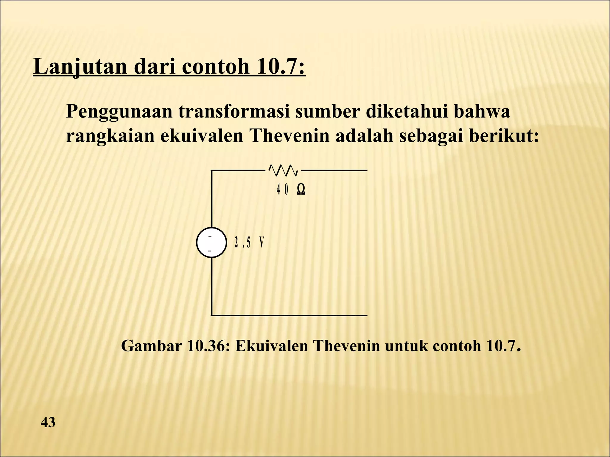 RL - Thevenin and Norton Theorems | PPT