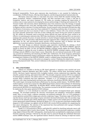 Microarray gene expression classification: dwarf mongoose optimization with deep learning | PDF