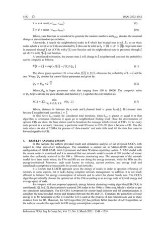 An energy efficient optimized cluster establishment methodology for sensor nodes in WSN | PDF