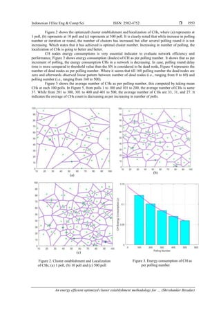 An energy efficient optimized cluster establishment methodology for sensor nodes in WSN | PDF