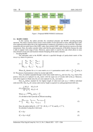 A performance enhancement of physical layer at Wi-MAX system with RLDPC code | PDF
