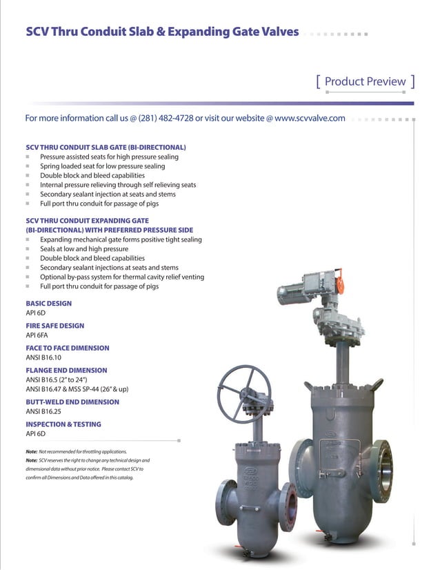 SCV Expanding Gate Valves | PDF | Manufacturing Industry | Industries