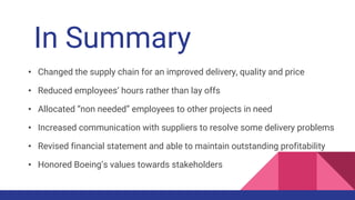 Boeing Presentation | PDF | Logistics | Business