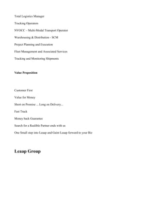 Leaap Profile | DOC