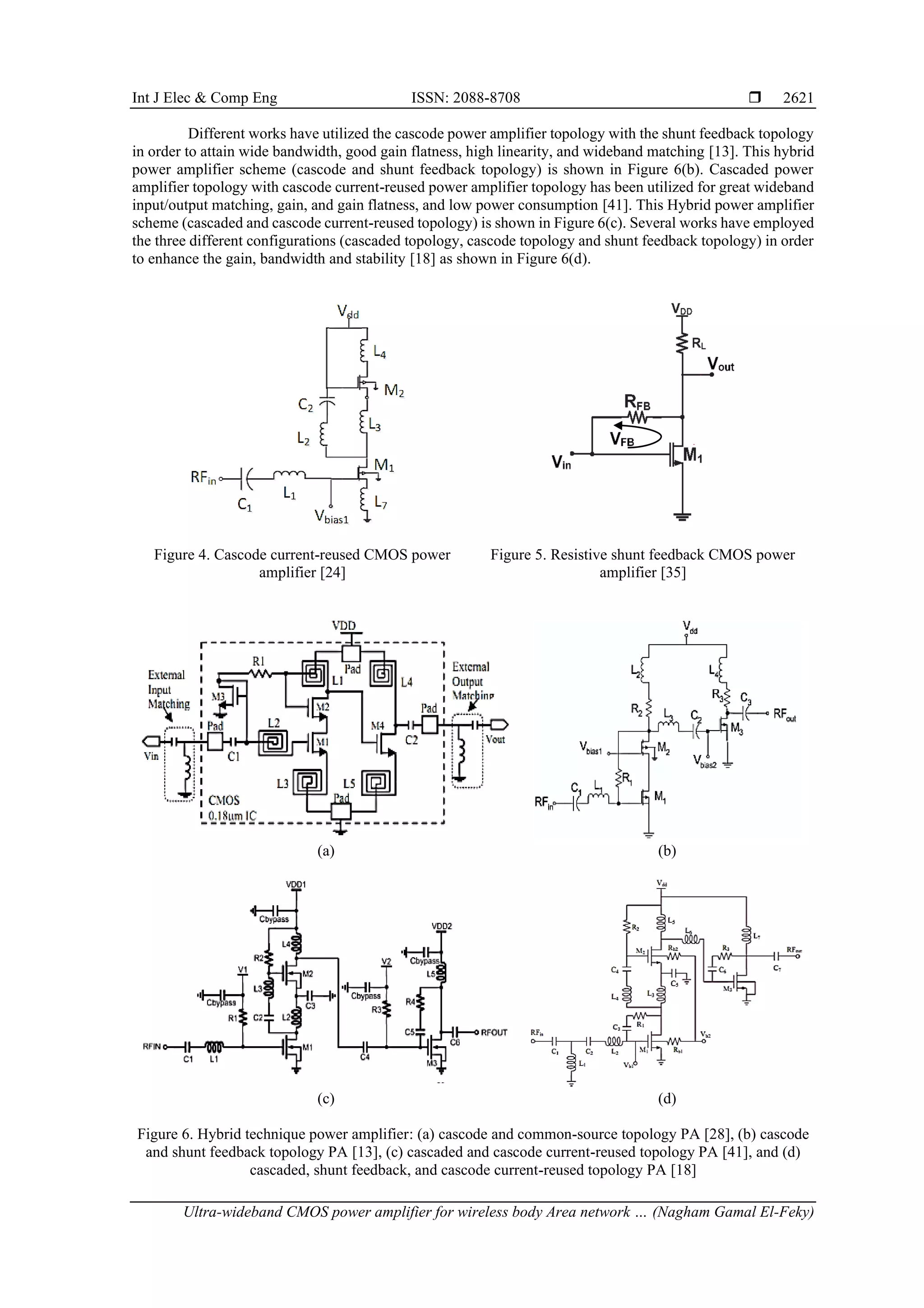 Ultra-wideband CMOS power amplifier for wireless body area network applications: a review | PDF ...