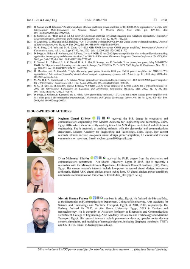 Ultra-wideband CMOS power amplifier for wireless body area network ...