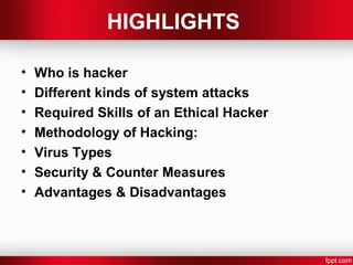 ETHICAL HACKING | PPT