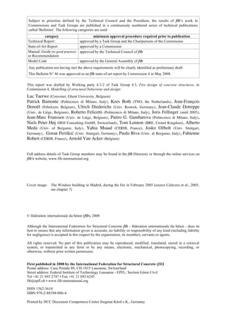 Fib 46 Fire Design Of Concrete Structures Structural Behaviour And ...