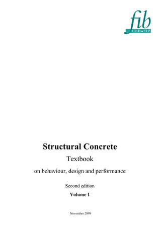 Fib 51 Structural Concrete Textbook On Behaviour Design And Performance ...
