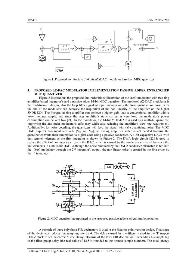 Delta-sigma ADC modulator for multibit data converters using passive adder entrenched second ...