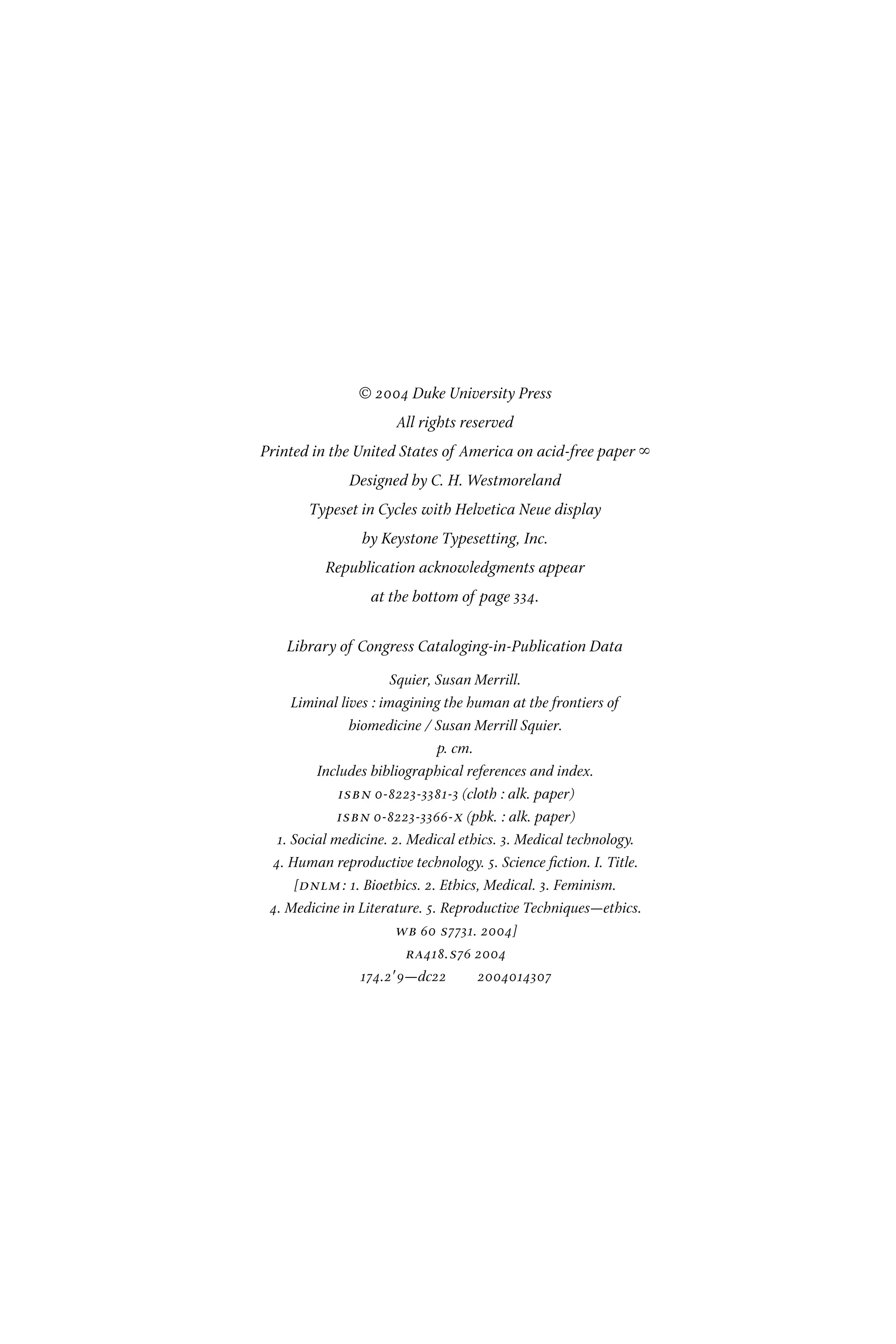 Liminal Lives Imagining The Human At The Frontiers Of Biomedicine ...