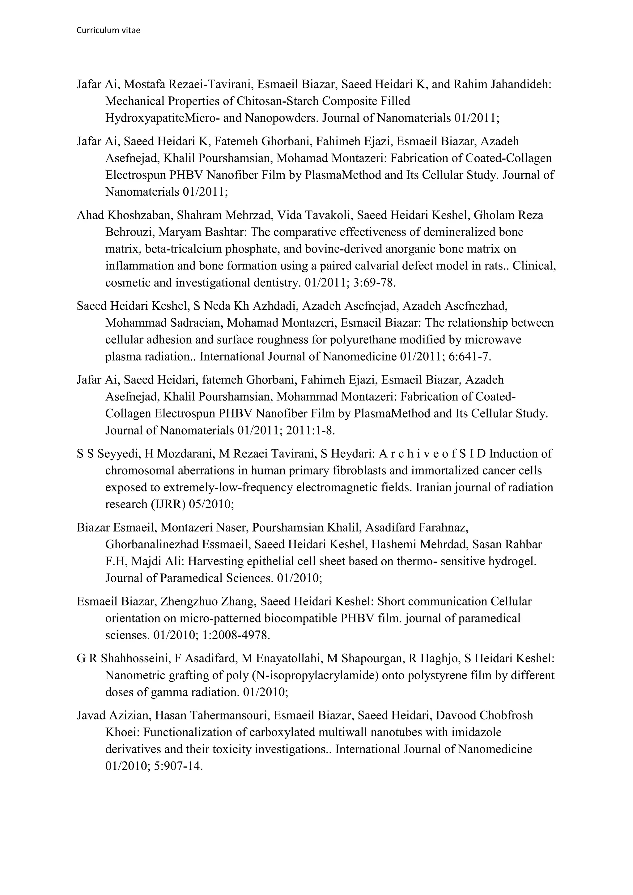 RMS-CV-Saeed heidari-keshel 2016 | PDF | Eye and Vision Conditions | Diseases and Conditions