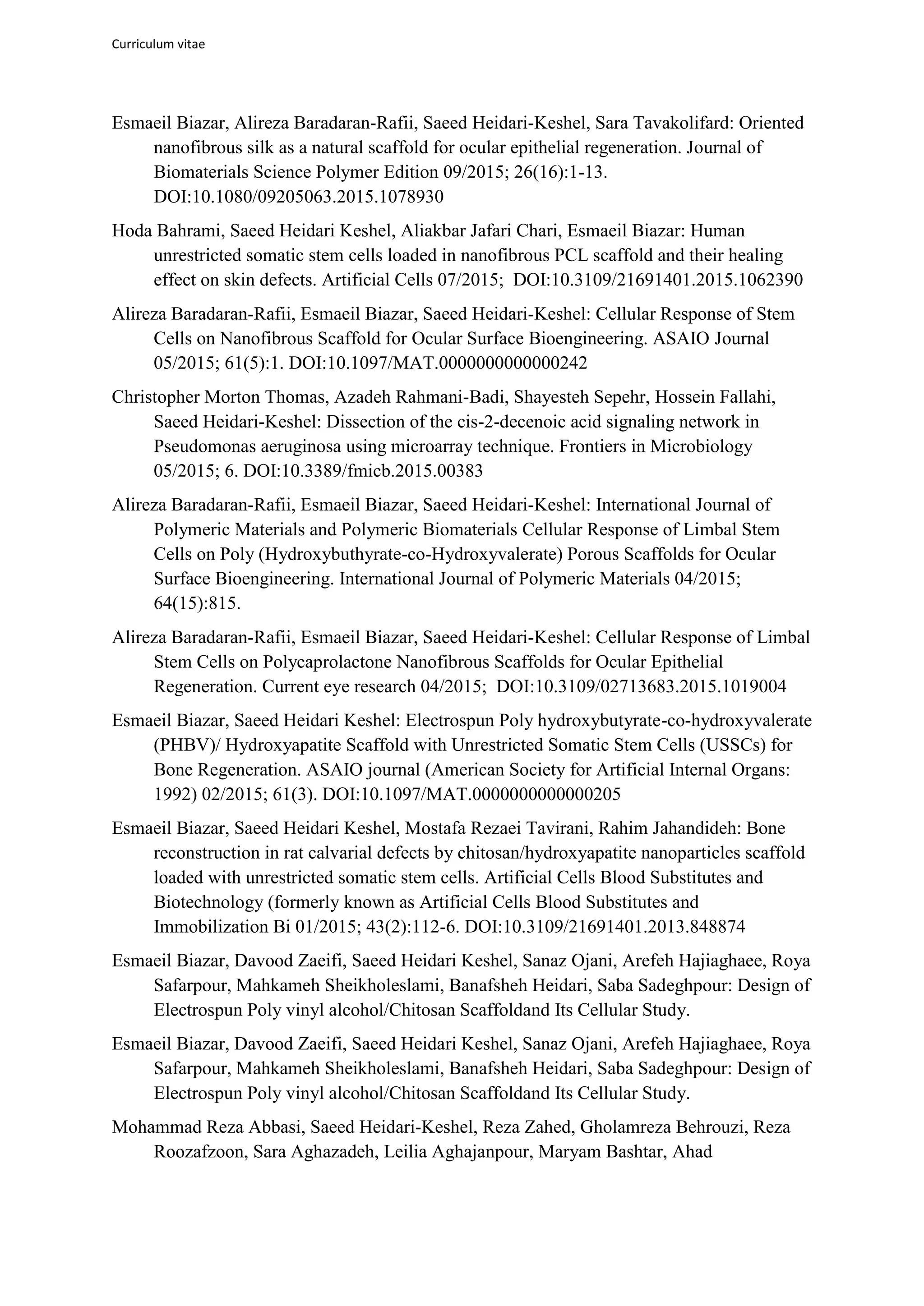 RMS-CV-Saeed heidari-keshel 2016 | PDF | Eye and Vision Conditions ...