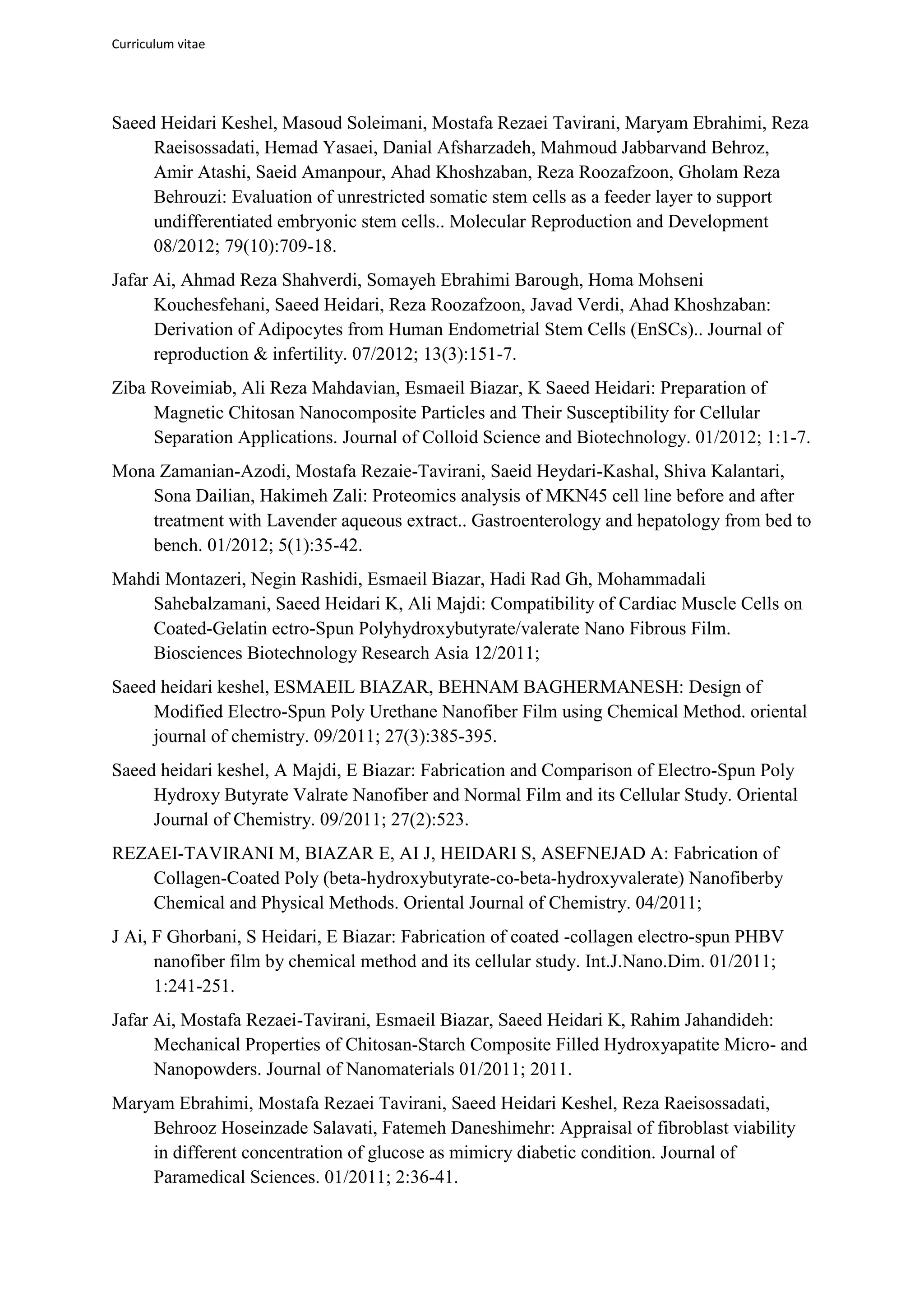 RMS-CV-Saeed heidari-keshel 2016 | PDF | Eye and Vision Conditions ...