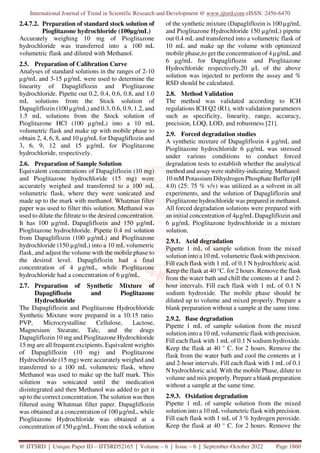 Method Development, Validation and Forced Degradation Studies of Dapagliflozin and Pioglitazone ...