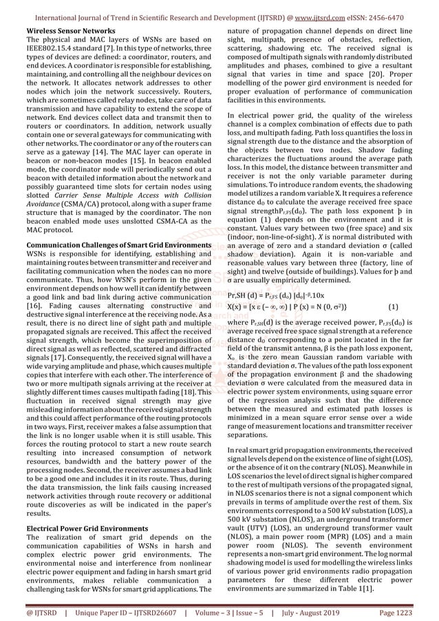 Performance Analysis Of Wireless Sensor Network In Smart Grid Environment Pdf