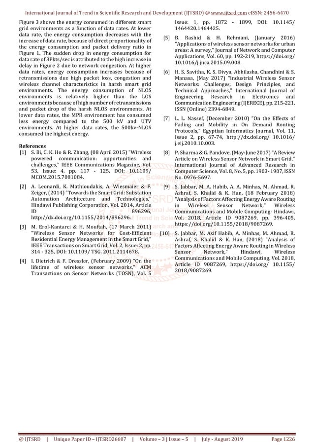 Performance Analysis of Wireless Sensor Network in Smart Grid Environment | PDF