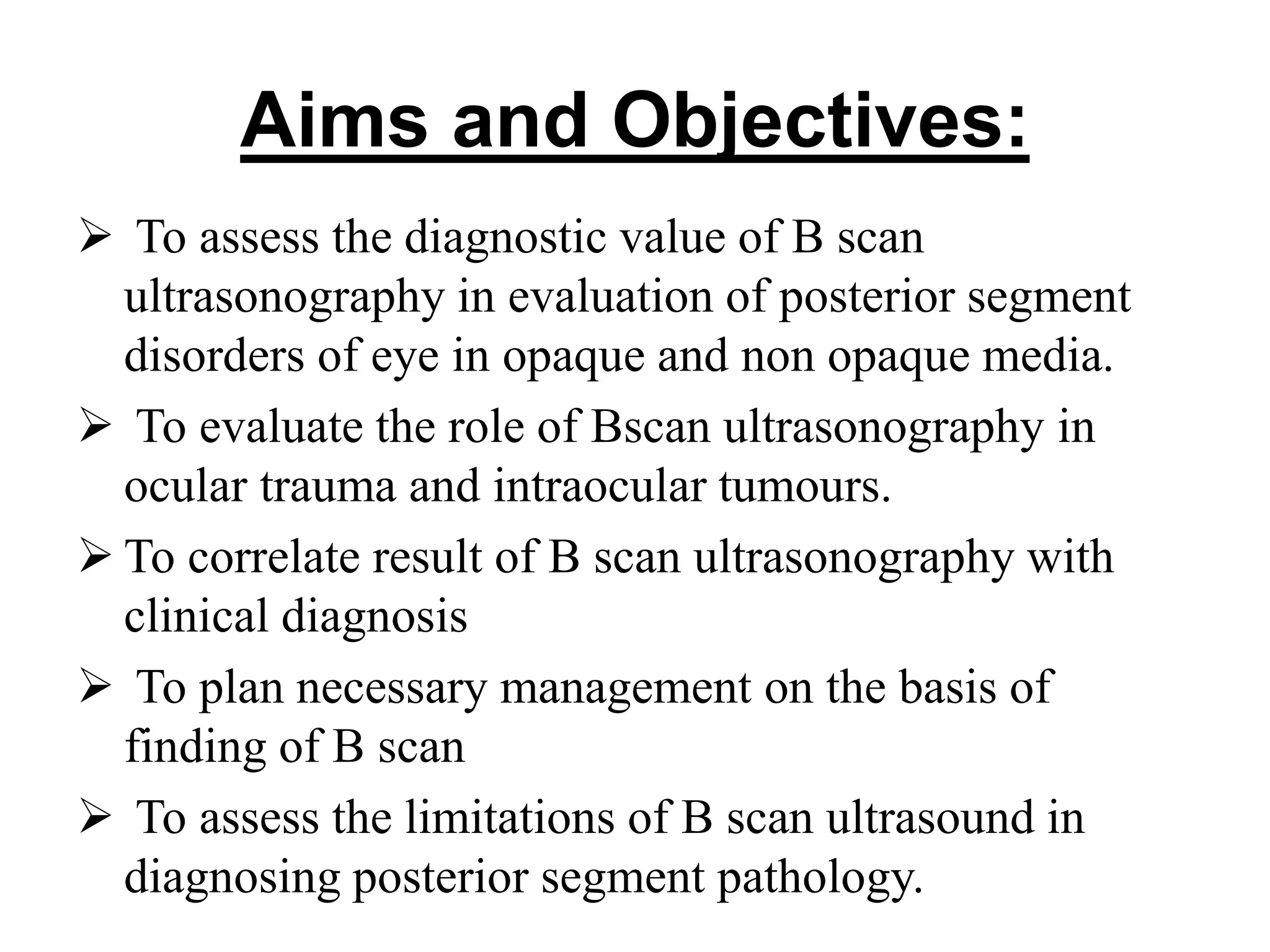 “Study Of B-Scan Ocular Ultrasound In Diagnosing Posterior Segment ...