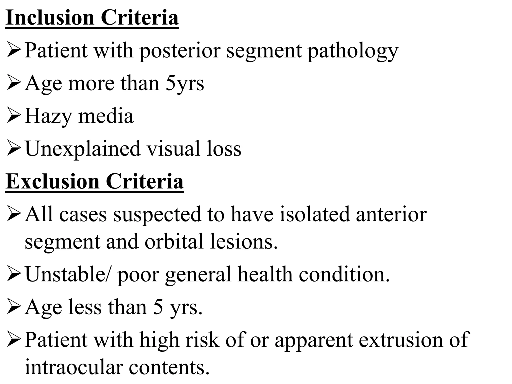 “Study Of B-Scan Ocular Ultrasound In Diagnosing Posterior Segment ...