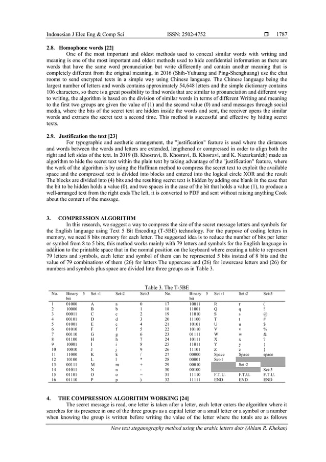 New text steganography method using the arabic letters dots | PDF