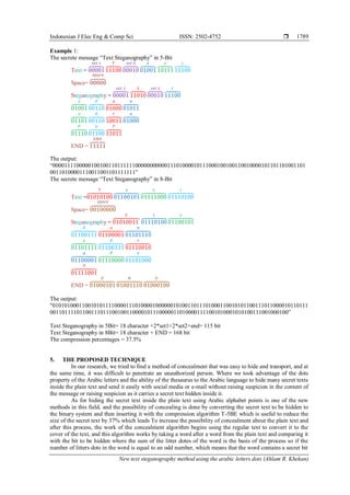 New text steganography method using the arabic letters dots | PDF
