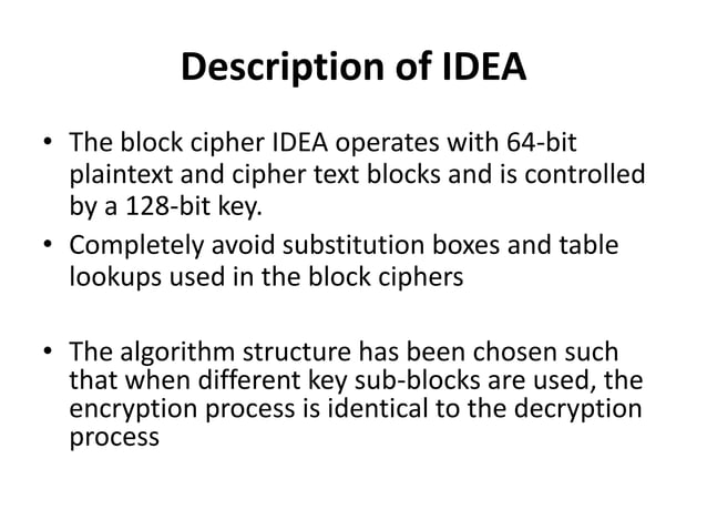 symmetric key encryption algorithms | PDF