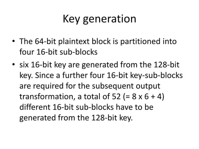 symmetric key encryption algorithms | PDF