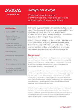 avaya_on_avaya | PDF