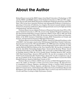 Microelectronics 2nd Edition International Student Version 2nd Behzad ...