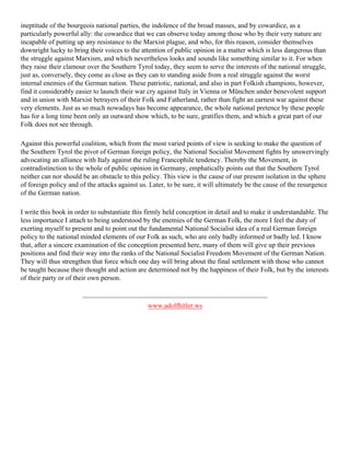 Hitler - New world order (1928) | PDF