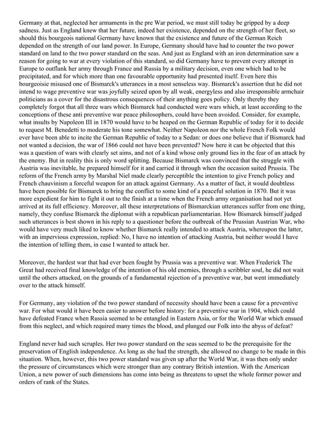 Hitler - New world order (1928) | PDF