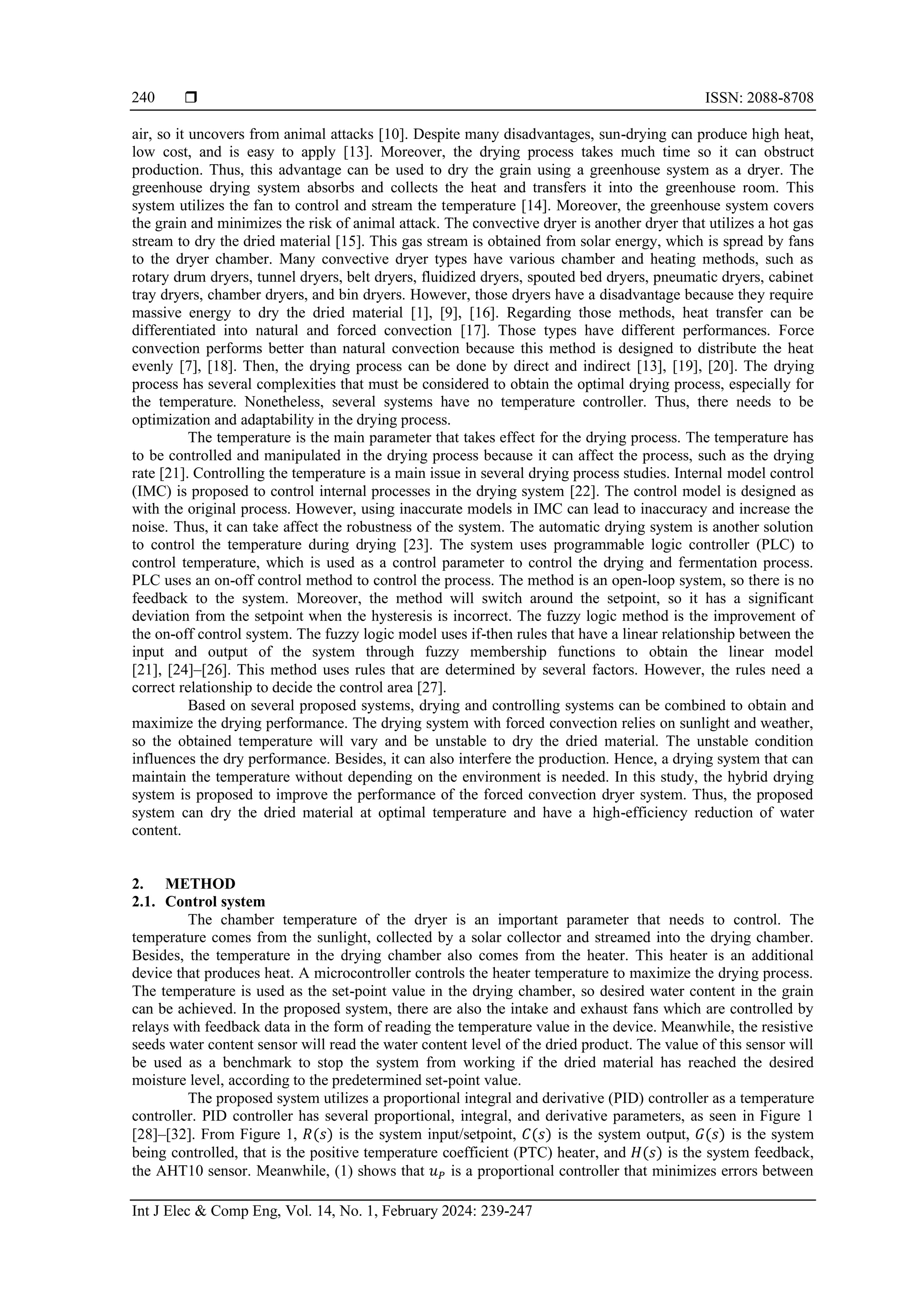 Controlling Temperature Using Proportional Integral And Derivative Control Algorithm For Hybrid