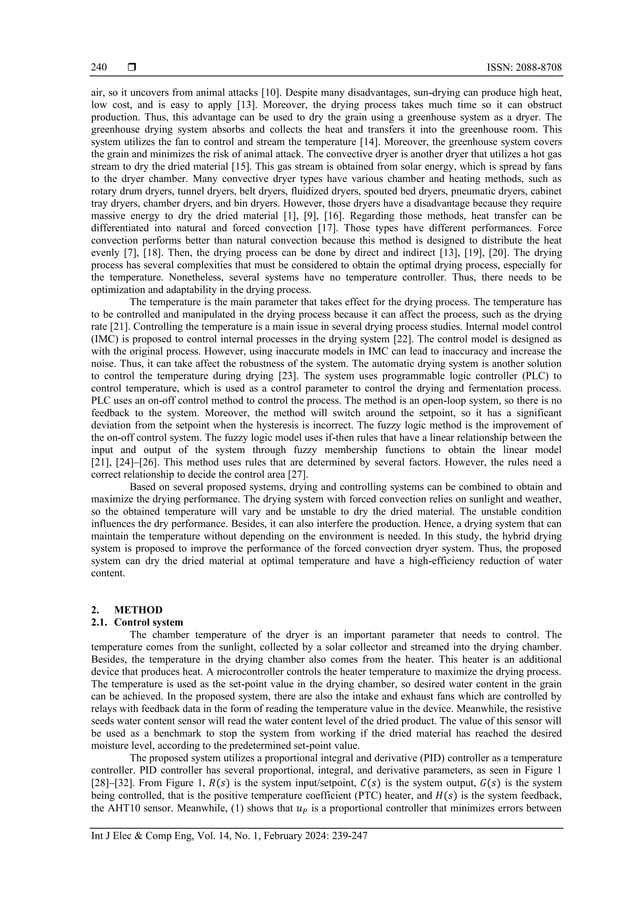 Controlling temperature using proportional integral and derivative control algorithm for hybrid ...