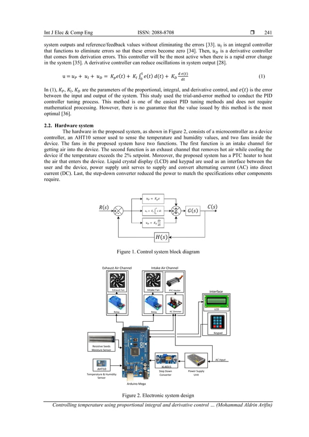 Controlling Temperature Using Proportional Integral And Derivative Control Algorithm For Hybrid