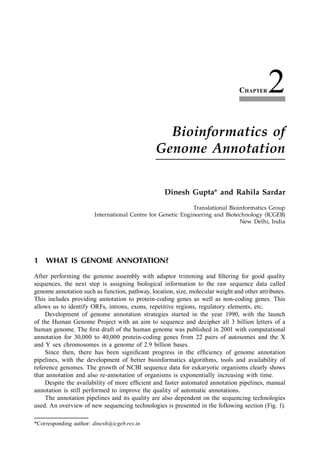Bioinformatics And Human Genomics Research Diego A Forero | PDF