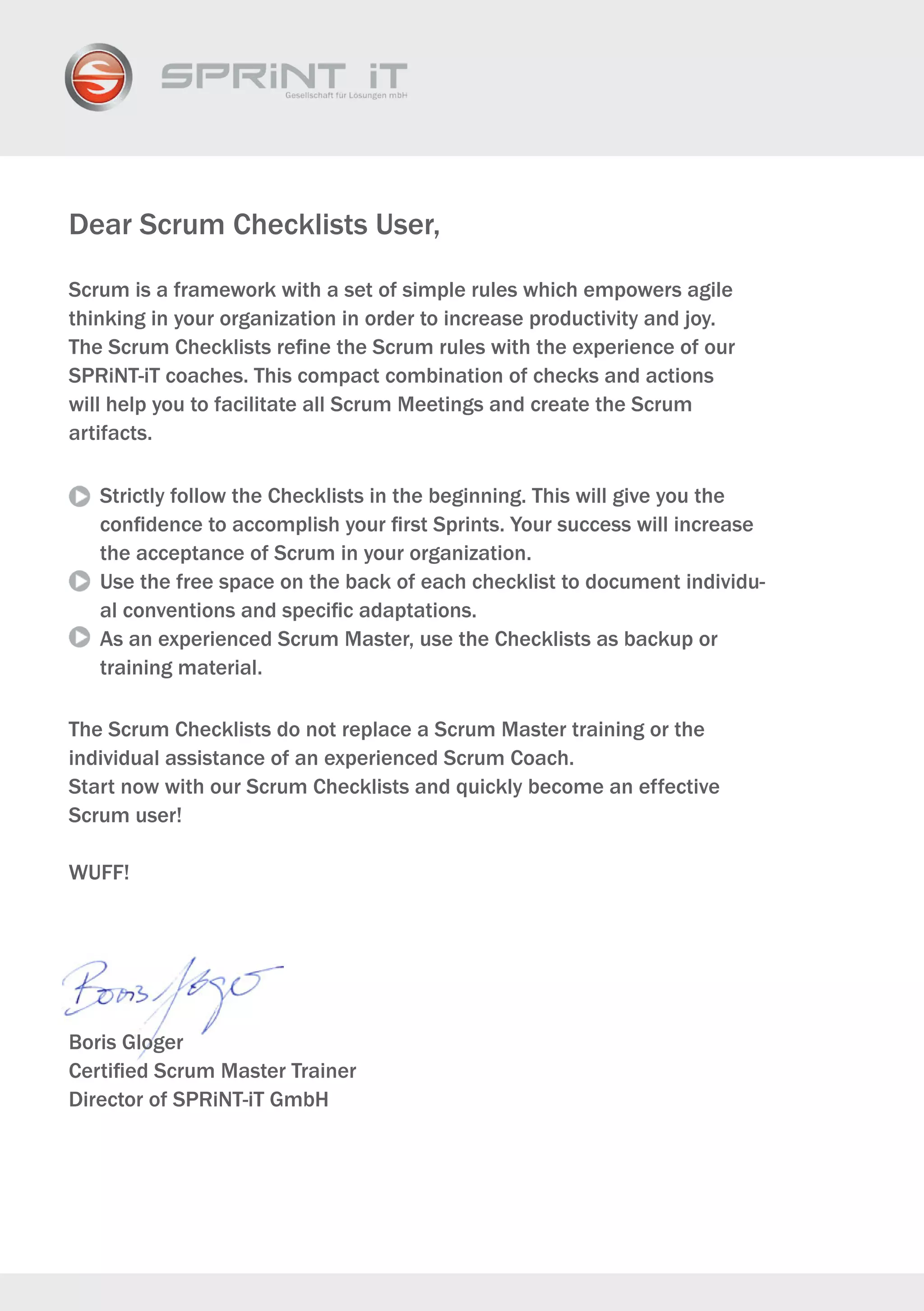 23339110 scrum-checklists | PDF