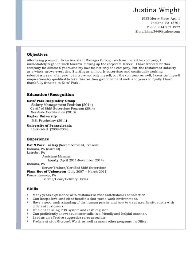 JWright Resume 20115 | PDF