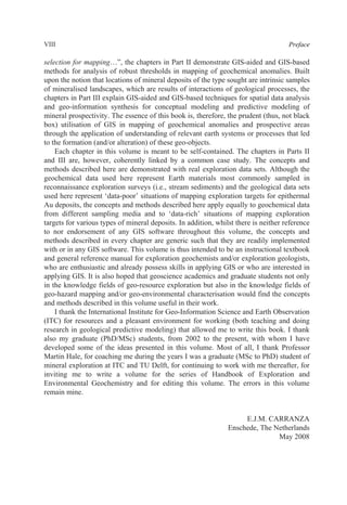 Geochemical Anomaly And Mineral Prospectivity Mapping In Gis Emmanuel ...