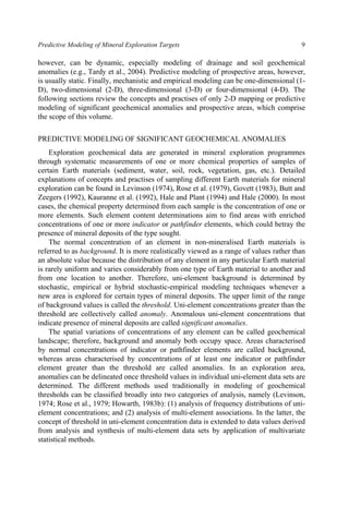 Geochemical Anomaly And Mineral Prospectivity Mapping In Gis Emmanuel ...