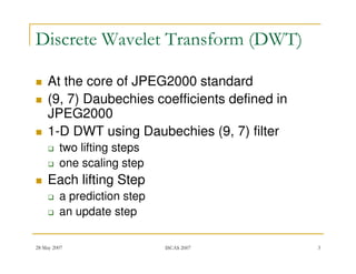 An Efficient Pipelined VLSI Architecture for Lifting-Based 2D-Discrete Wavelet Transform | PDF