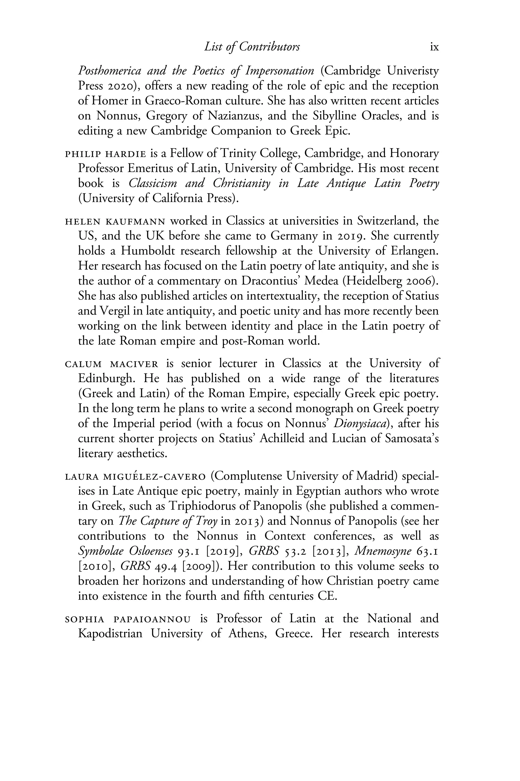 Greek And Latin Poetry Of Late Antiquity Form Tradition And Context ...