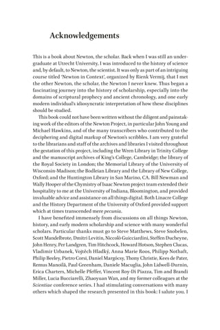 Isaac Newton And The Study Of Chronology Prophecy History And Method ...