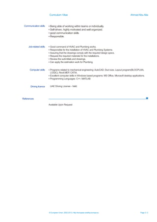 Ahmad Abu Alia CV | PDF